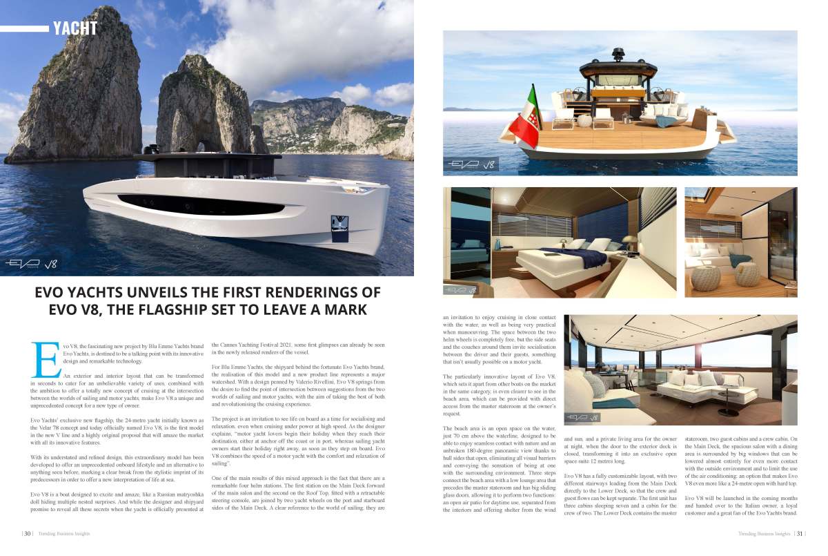 Evo Yachts Unveils The First Renderings of Evo V8, The Flagship Set To ...