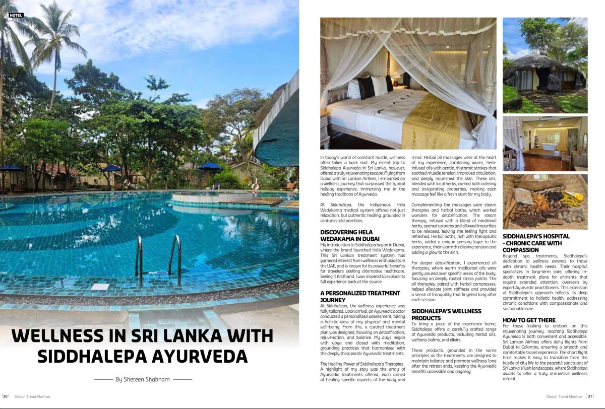 Wellness in Sri Lanka with Siddhalepa Ayurveda – Business Insights